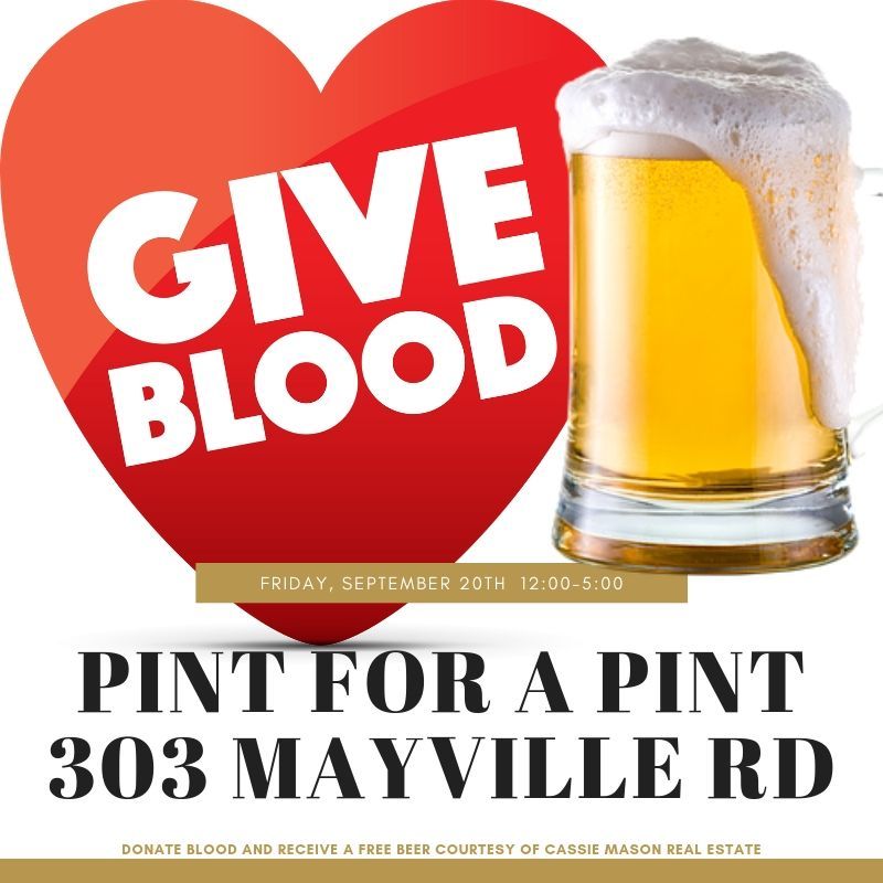 We're Hosting a "Pint for a Pint" Blood Drive