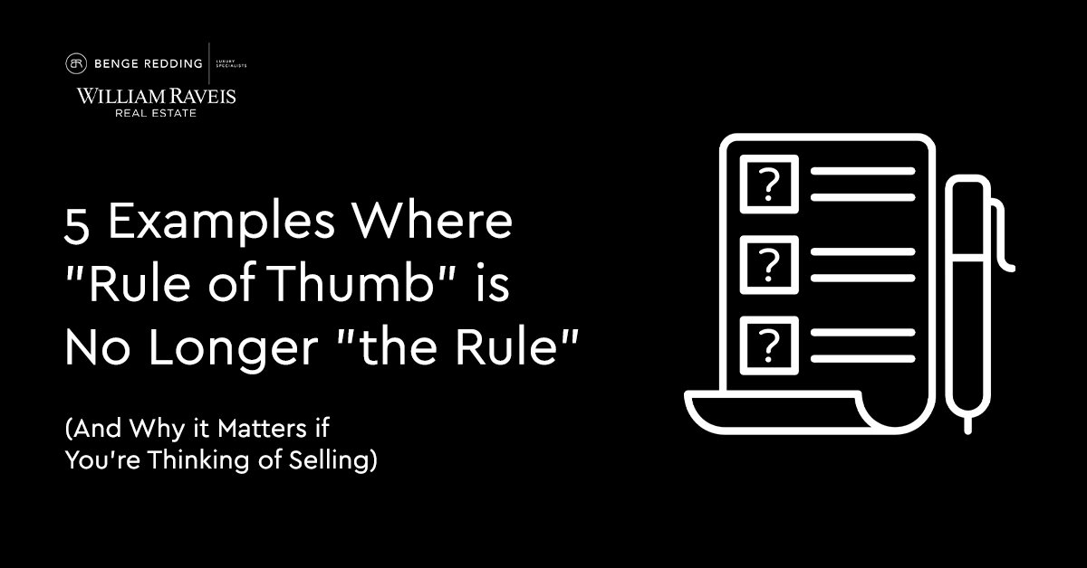 5 Examples Where "Rule of Thumb" is No Longer "the Rule." (And Why it ...