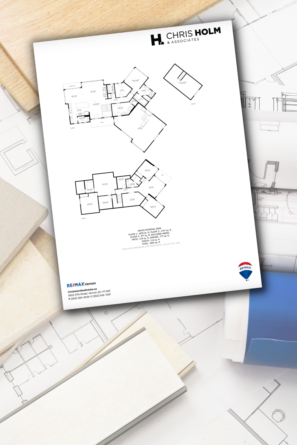 Floor Plans 3808 Terrapin Place, Vernon, BC