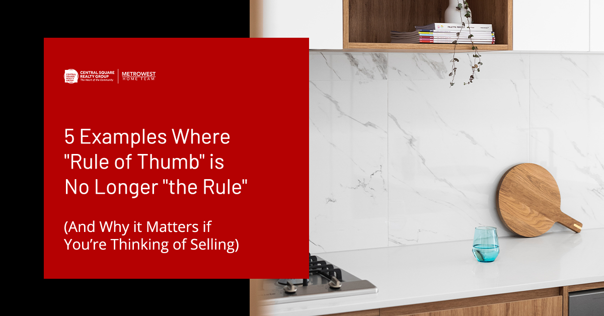 5 Examples Where "Rule of Thumb" is No Longer "the Rule." (And Why it ...